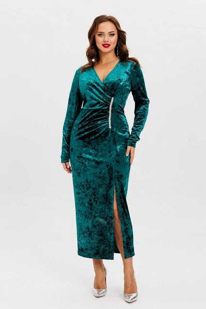 Платье 1155-5 изумруд VI ORO купить в интернет магазине Велесмода